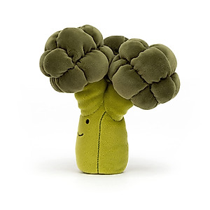 Jellycat Vivacious Vegetable Broccoli Stuffed Toy, 6 inches | Vegetable Plush | Great Gift Idea