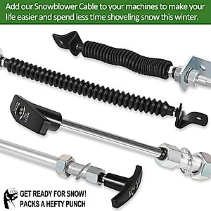 Snowblower Cable Replaces for John Deere AM132704 Snow Thrower, Tractors, Snow Blower GX, GT, LX, 100 Series 345 355 425 445 455 X565 X475 X720 Deflector Push Pull Spout Control Input Cable
