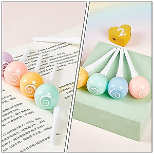EXCEART Highlighters 6Pcs Cute Mini Highlighter Pen lollipop shaped Pastel Color Chisel Tip Gift Highlighter Marker Fine Point Tips for Art Posters Painting Bookmarks