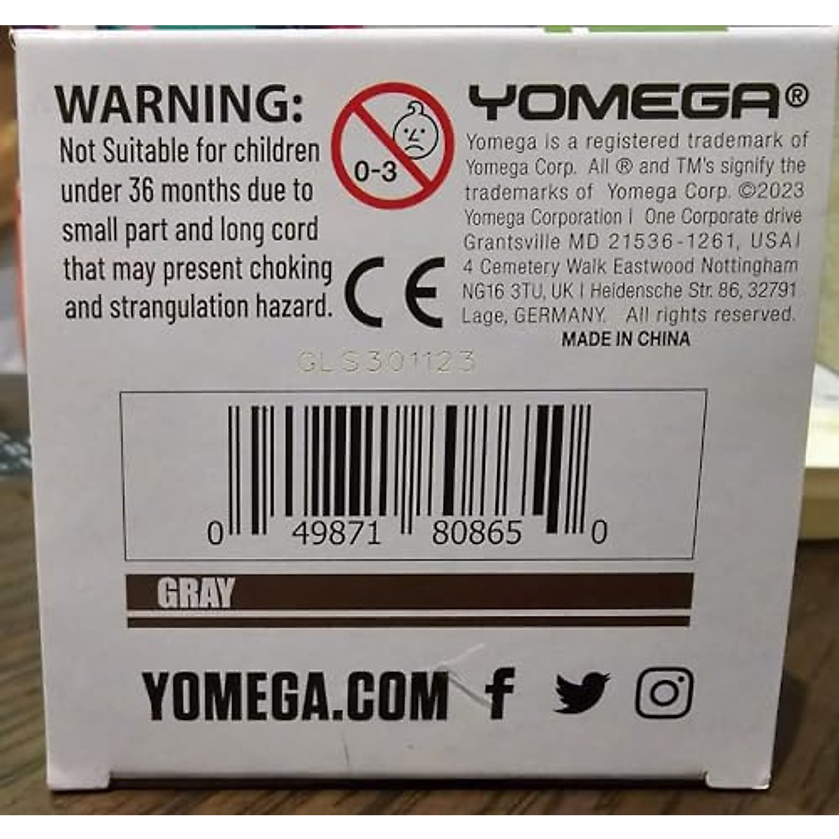 Yomega Power Brain XP yoyo - Professional yoyo with a Smart Switch which enables Players to Choose Between Auto-Return and Manual Styles of Play. + Extra 2 Strings & 3 Month Warranty (Grey)