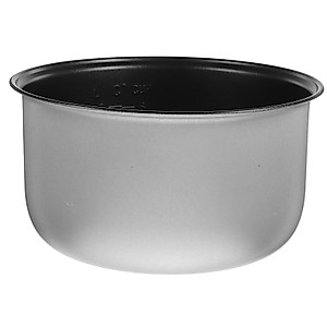 Yardwe Pressure Pot Rice Cooker Replacement Inner Pot: Alloy Cooking Pot Insert Liner 3L Non Stick Cooking Pot Liner Cookware Replacement Accessories Rice Cooker Replacement Pot