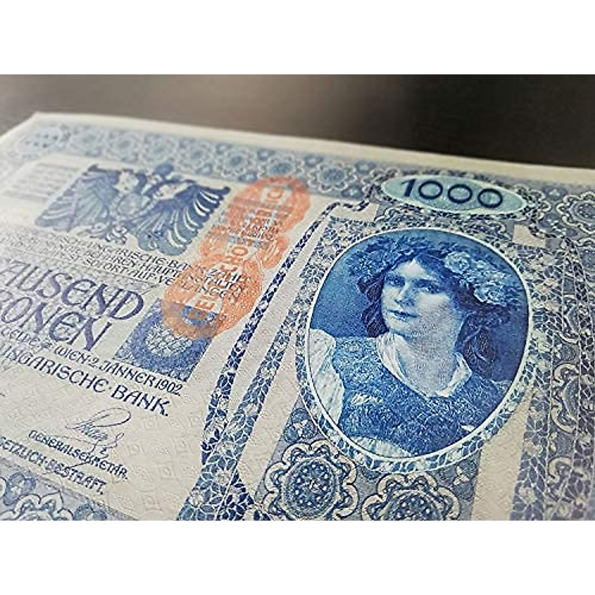 World Paper Money: 10 Languages Banknote Issued by the Austro-Hungarian Empire 1902 - Elevate Your Foreign Currency Collection with Old Banknotes and complete your Album. Certificate of Authenticity