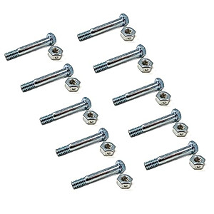 The ROP Shop | Pack of 10 - Shear Pin Bolt & Nut for Stiga 1812-9005-01, 1812900501 Snow Blower