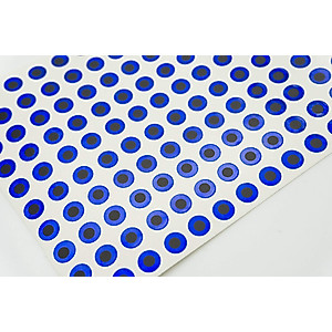 Fishing Lure Eye 2D Flat Eye Fishing Eyes 2D Holographic Lure Eyes Making Fly Tying Fake Fish Eyes DIY Lifelike Realistic Artificial Holographic Fake Eyes 2D Blue 2MM-330 PCS