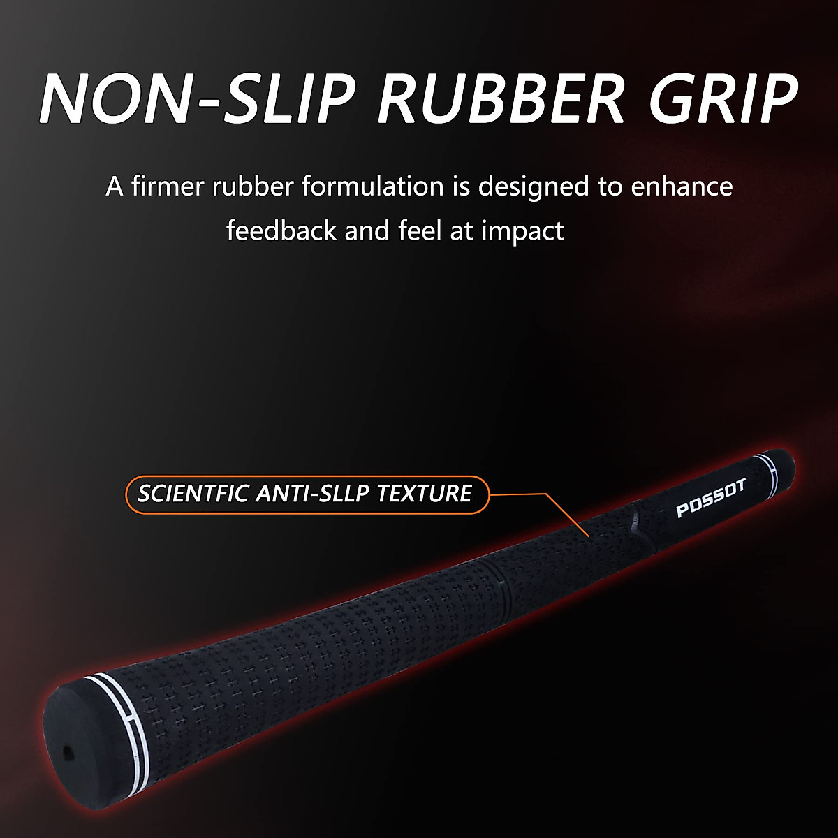 POSSOT Golf Irons Individual, Golf Iron Set for Men (5,6,7,8,9 and Piching Wedge Right Handed with Regular Flex Steel Shaft, WHI-711