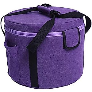 ENERGYSOUND Purple Colored Canvas Carrier for Holding Crystal Singing Bowl 8"