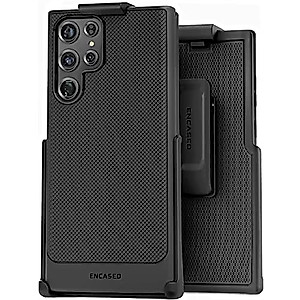 Encased Thin Armor for Samsung Galaxy S23 Ultra Belt Clip Case - Protective Phone Cover with Holster (S23-ULTRA 6.8 inch 2023)