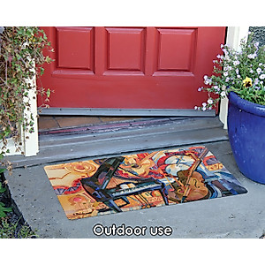 Toland Home Garden 800317 The Orchestra Music Door Mat 18x30 Inch Piano Outdoor Doormat for Entryway Indoor Entrance