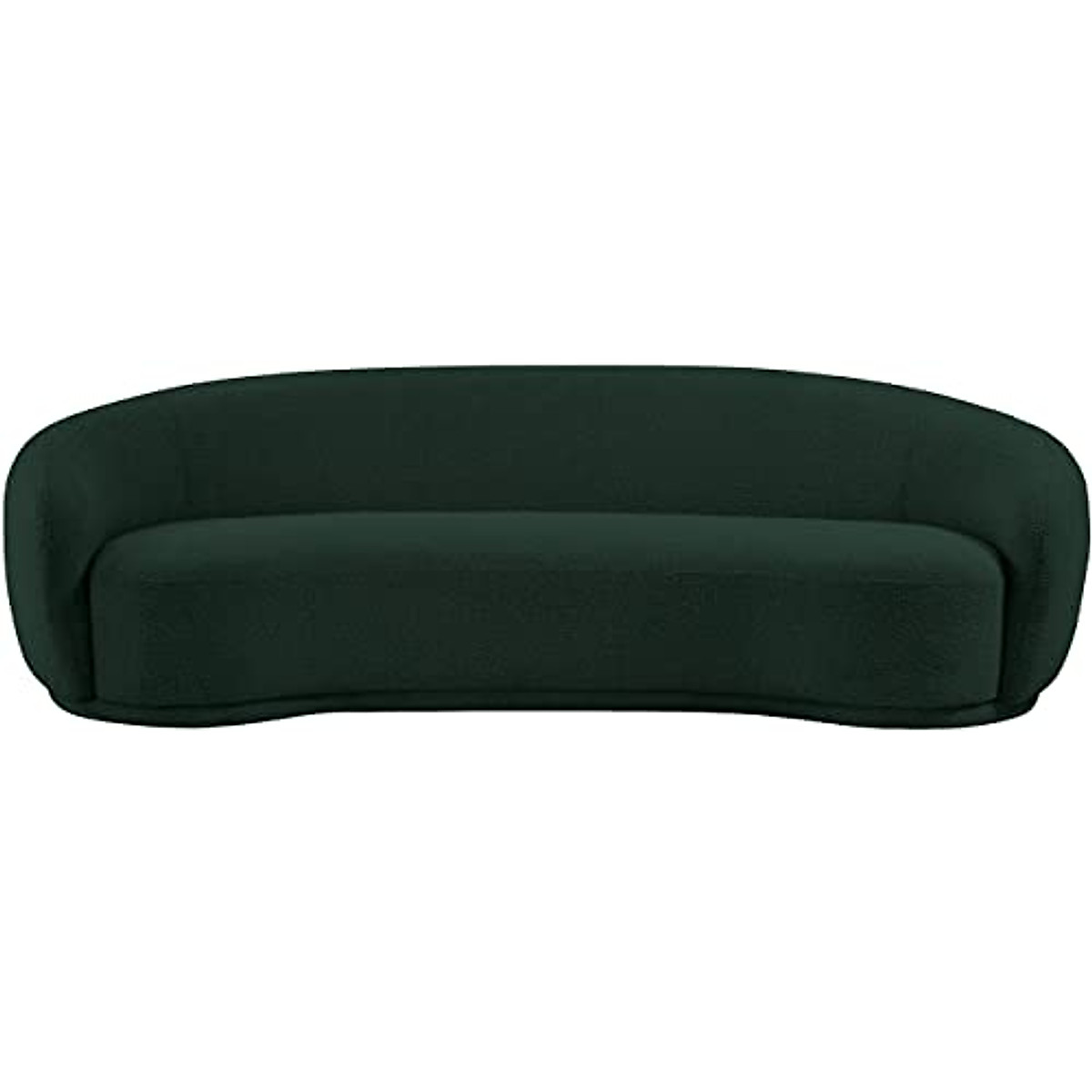 Meridian Furniture 693Green-S Hyde Collection Modern | Contemporary Boucle Fabric Upholstered Sofa, Green, 89.5" W x 38" D x 27.5" H