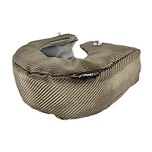 T4 Turbocharger heat shield cover Titanium Fiber Turbo Blanket Inner high silica cloth and stainless steel knitted wire mesh inner liner