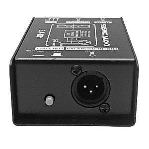 Seismic Audio - Passive Direct Box w/ Ground Left and Attenuator Switch DI Box