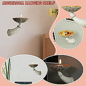 Aozhen Floating Floating Whimsical Mushrooms Living Wall For Bedroom Shelves Hanging Resin Crafts Mounted Shelf Shelf Decoration Wall Room More And Bathroom Simple Human Drying Rack