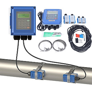 Ultrasonic Flow Meter Tuf-2000b Tm-1 & Ts-2, Liquid Flowmeter Dn20-700mm Sensor Ip67 for Water, sea Water, Sewage, Oil, Alcohol, etc.