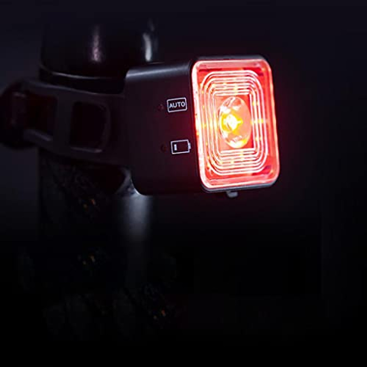 BESSTUUP Riding Light Front and Rear Sets of Lights Brake Warning Rear Bike Light Easy Install USB Rechargeable Brake Sensing Light for Bicycle Road Cycling - E105R Rear