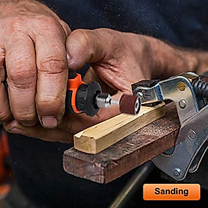 𝟭𝟰𝟭𝗣𝗰𝘀 𝗥𝗼𝘁𝗮𝗿𝘆 𝗧𝗼𝗼𝗹 𝗔𝗰𝗰𝗲𝘀𝘀𝗼𝗿𝗶𝗲𝘀 𝗞𝗶𝘁 - GOXAWEE 1/8-inch Shank All Purpose Power Tool Accessory Set Universal Fitment for Easy Drilling Sawing Sanding Grinding Polishing
