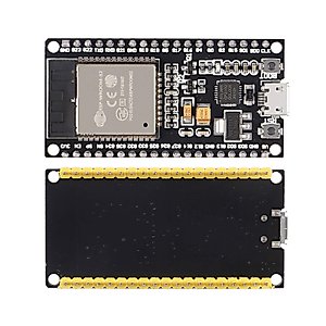 5PCS ESP32 38Pin Development Board ESP-32S Microcontroller Processor Integrated 2-in-1 Microcontroller ESP-WROOM-32 Chip CP2102 WiFi NodeMCU-32S ESP-WROOM-32 Compatible with Arduino IDE