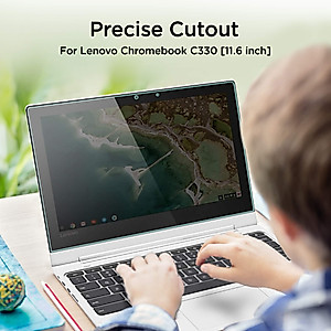 Spigen Tempered Glass Screen Protector [GlasTR Slim] Designed for Lenovo Chromebook Flex 3-11.6 inch [9H Hardness Tempered Glass]