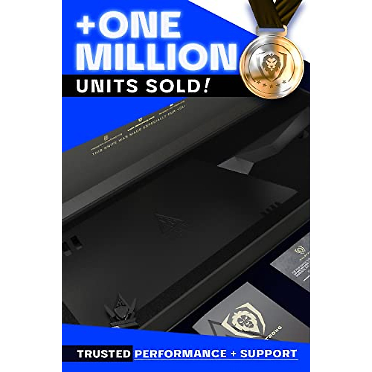 DALSTRONG Meat Cleaver Knife - 9 inch - Shadow Black Series - Black Titanium Nitride Coated - High Carbon - 7CR17MOV-X Vacuum Treated Steel - Sheath - Massive Razor Sharp Kitchen Knife - NSF Certified