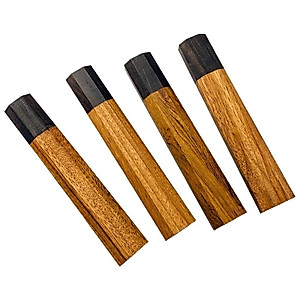 1PC Japanese Solid Wood Octagonal Knife Handle, Blank DIY Cutter Grip Replacement is Suitable for Kitchen Knives, Fish Head Knives, Etc.
