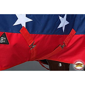 HILASON 600D Winter Waterproof Poly Miniature Horse Blanket US Flag - 42 Inches | Horse Blanket | Horse Blankets for Winter Waterproof | Horse Turnout Blanket | Horse Turnout