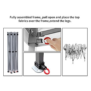 10x20 Pop up Canopy Tent Outdoor Party Wedding Gazebos with Sidewalls White