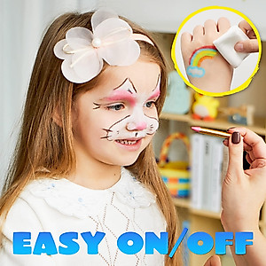 42PCS Face and Body Paint Crayons, Face Painting Kit Safe and Non-Toxic Ultimate Party Pack Including 14 Metallic Colors for Birthday Makeup Party Supplies, Festivals, Easter Gifts for Kids