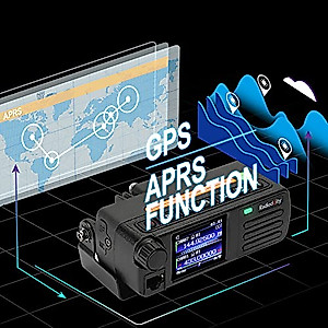 [Newest CPS & Firmware] Radioddity DB25-D Dual Band DMR Mobile Radio, 20W VHF UHF Digital Transceiver with GPS APRS, 4000CH 300,000 Contacts, Dual Time Slot Tier II Vehicle Car Ham Radio