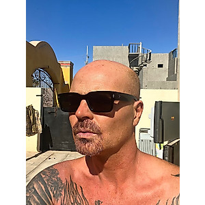 ZIMUSUN Square Frame Sunglasses for Women Men Trendy Chunky Rectangle Sun Glasses Black Shades(A1 Black/Grey)