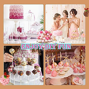 652Pcs Cake Pop Maker Kit Including Cake Pop Sticks and Wrappers, Twist Ties, Cake Pop Roller, Decorating Pen, Candy Foil Wrappers, Cake Pops Bags Supplies for Lollipop, Candies, Chocolates
