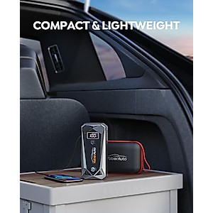 YaberAuto 5500A Car Battery Jump Starter for All Gas/10.0L Diesel Engines, 99.16Wh Portable Car Jump Starter Battery Pack, 12V Jump Box Battery Jumper Starter Portable with Safety Jumper Cables, Light