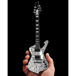 Fan Merch KISS Paul Stanley Replica Cracked Mirror Iceman Miniature Guitar Model Officially Licensed