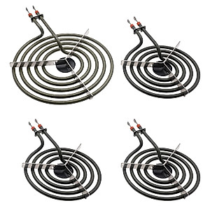 4 Pack MP31YA Electric Range Burner Surface Element by SupHomie - Compatible with Kenmore Whirlpool Range Stove - Includes 3 pcs MP15YA 6" and 1 pcs MP21YA 8"