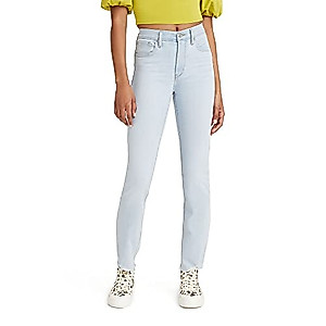 Levi's Women's 724 High Rise Straight Jeans, Slate Scan-Light Indigo, 30 Regular