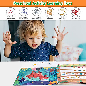 ZRCCOX Montessori Busy Book for Toddlers Ages 3 and Up, Pre K Preschool Learning Activities Book, Autism Sensory, Kindergarten Educational Toys for 3 Year Old, Toddler Busy Board for 1-3 Years Old