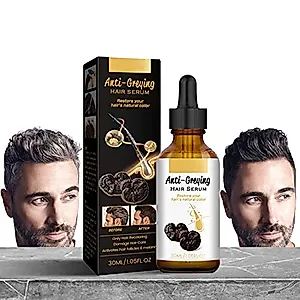 DARKA Anti-Greying Hair Serum, DARKA Pro Anti-Greying Hair Serum, Natural Hair Darkening Serum for Progressively Recover Natural Hair Color & Density for a Younger and More Confident Look (4 Pcs)