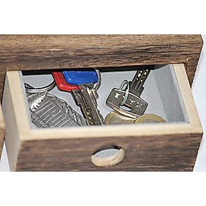 KAO Duru Floating Shelf with Drawer Paulownia Wood for Storage and Display Nightstand for Bedside, Office, Bedroom, Living Room and Bathroom (1)