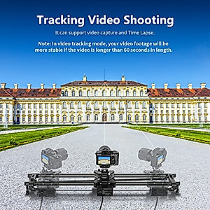 NEEWER Motorized Camera Slider, 39.4"/100cm Carbon Fiber Dolly Rail Slider with Remote Control, Support Video Mode, Time Lapse Photography, Horizontal, Tracking and 120° Panoramic Shooting (VS-100CC)