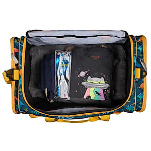 Wildkin Kids Weekender Duffel Bags for Boys & Girls, Perfect for Sleepovers and Travel Duffel Bag for Kids, Carry-On Size & Ideal for School Practice or Weekend Travel Bag (Jurassic Dinosaurs)