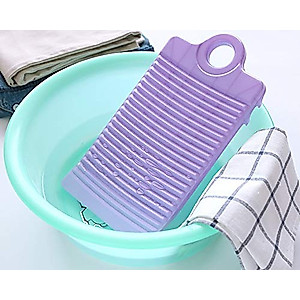 MZD Plastic Mini Washboard Washing Board for Kids Shirts Clean Laundry Lime Washboard for Laundry (pink)