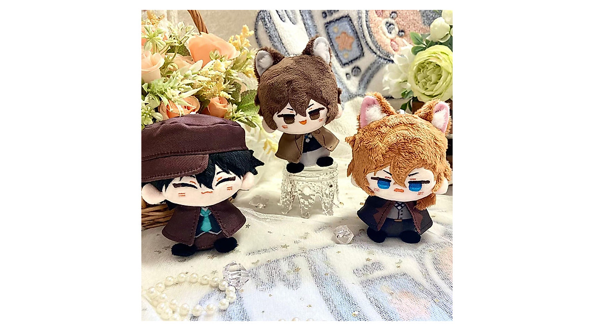 Cute Anime Plush Keychain - Atsushi & BSD Accessories for Backpack