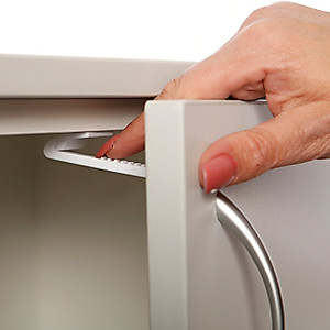 Dreambaby Safety Catches - Child Proof Cabinet & Drawers Locks Latches - White - 6 Count - Model L101