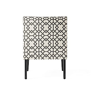 Christopher Knight Home Kassi Fabric Accent Chair, Grey Geometric Patterned