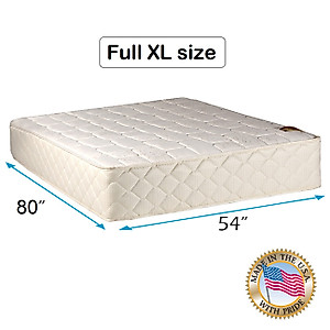Dream Sleep Grandeur Deluxe 2-Sided Full XL Mattress Only - Fully Assembled, Good for Your Back, Luxury Height, Longlasting Comfort