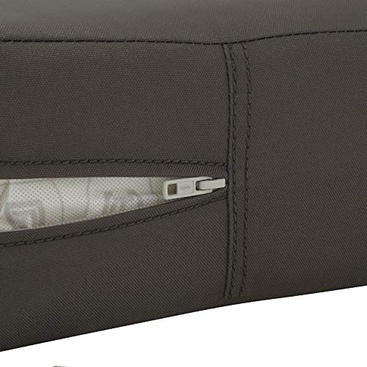 Classic Accessories Ravenna Water-Resistant 21 x 19 x 5 Inch Patio Seat Cushion, Espresso, Patio Loveseat Cushion