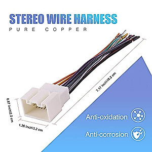 RDBS Car Radio Wire Harness to Install an Aftermarket Stereo Receiver Fit for 1998-2009 Ford Vehicles