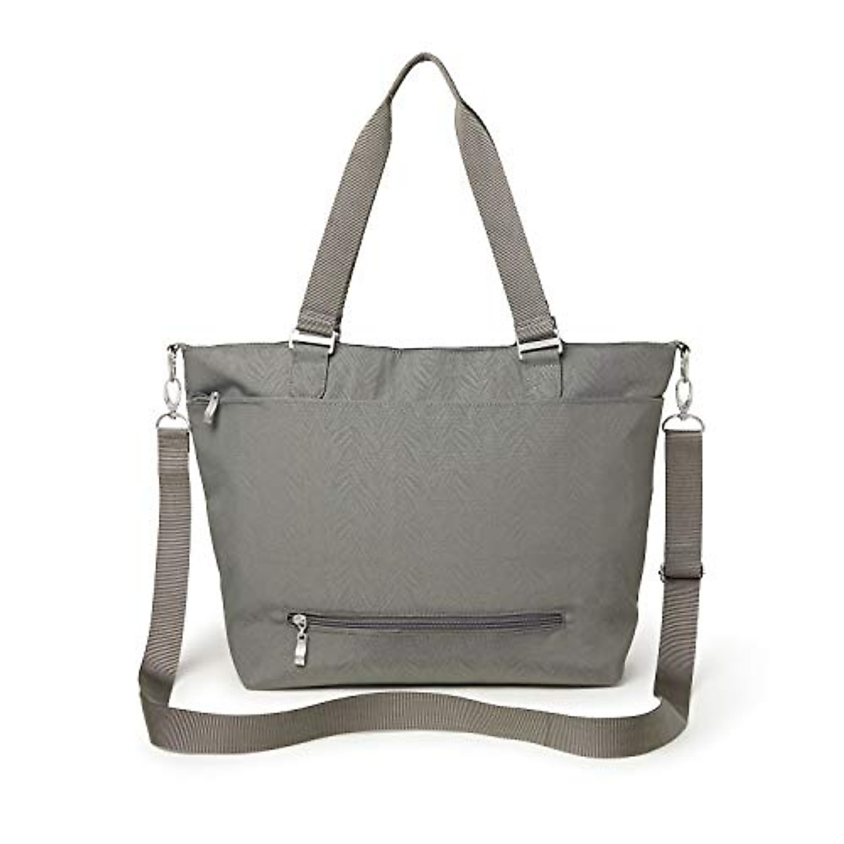 Baggallini Womens Travel Bag Avenue Tote, Pewter Zebra, One Size US