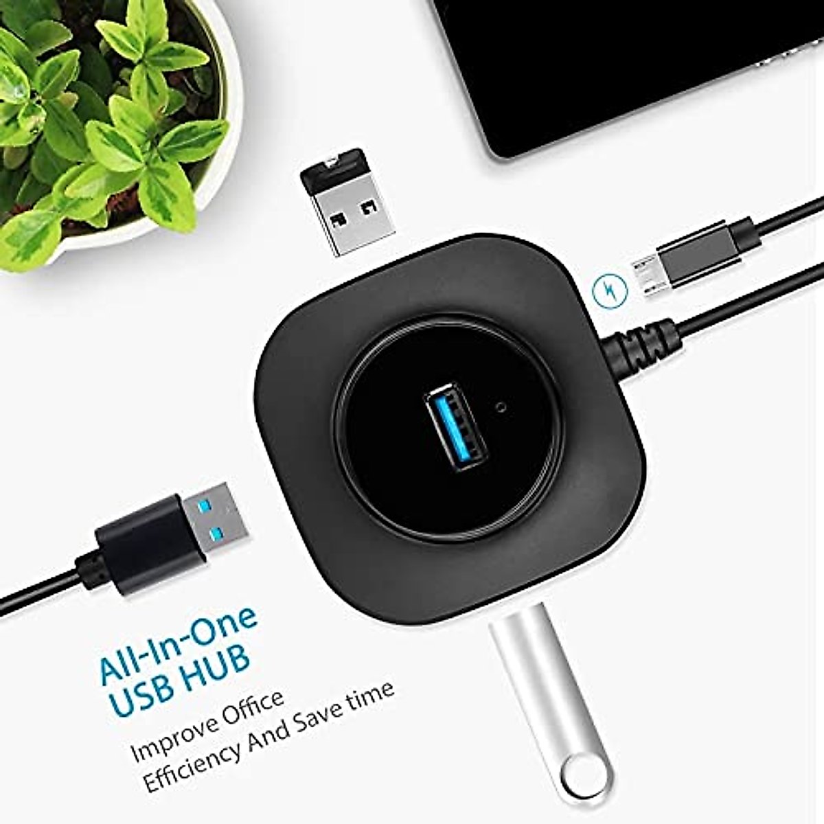 SHYPT USB 3.0 Multi USB Splitter Divisor Adapter 4 Speed Mini Multiple USB 3.0 HUB Port USB-HUB Expander