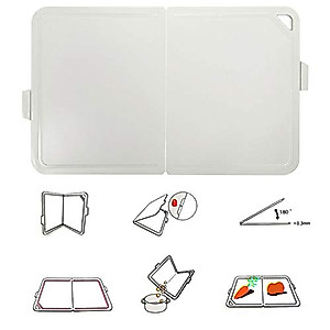 GARASANI Folding Camping Tool Cutting Board - Thin Kitchen Tool Fruit Chopping Board Outdoor Kitchen Tool Mat (Random Color)