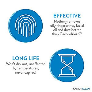 Carbon Klean ScreenKlean Tablet Screen Cleaner - Efficient and Durable Carbon Microfiber Technology Injected Blue