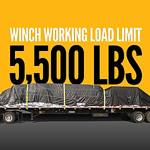 US Cargo Control Standard Sliding Winch for Double L Tracks (5-Pack), 4 Inch Winch Holds Up to 20 Feet of Webbing, Slides to Any Position for Winch Control, 5,500 LBS Working Load Limit